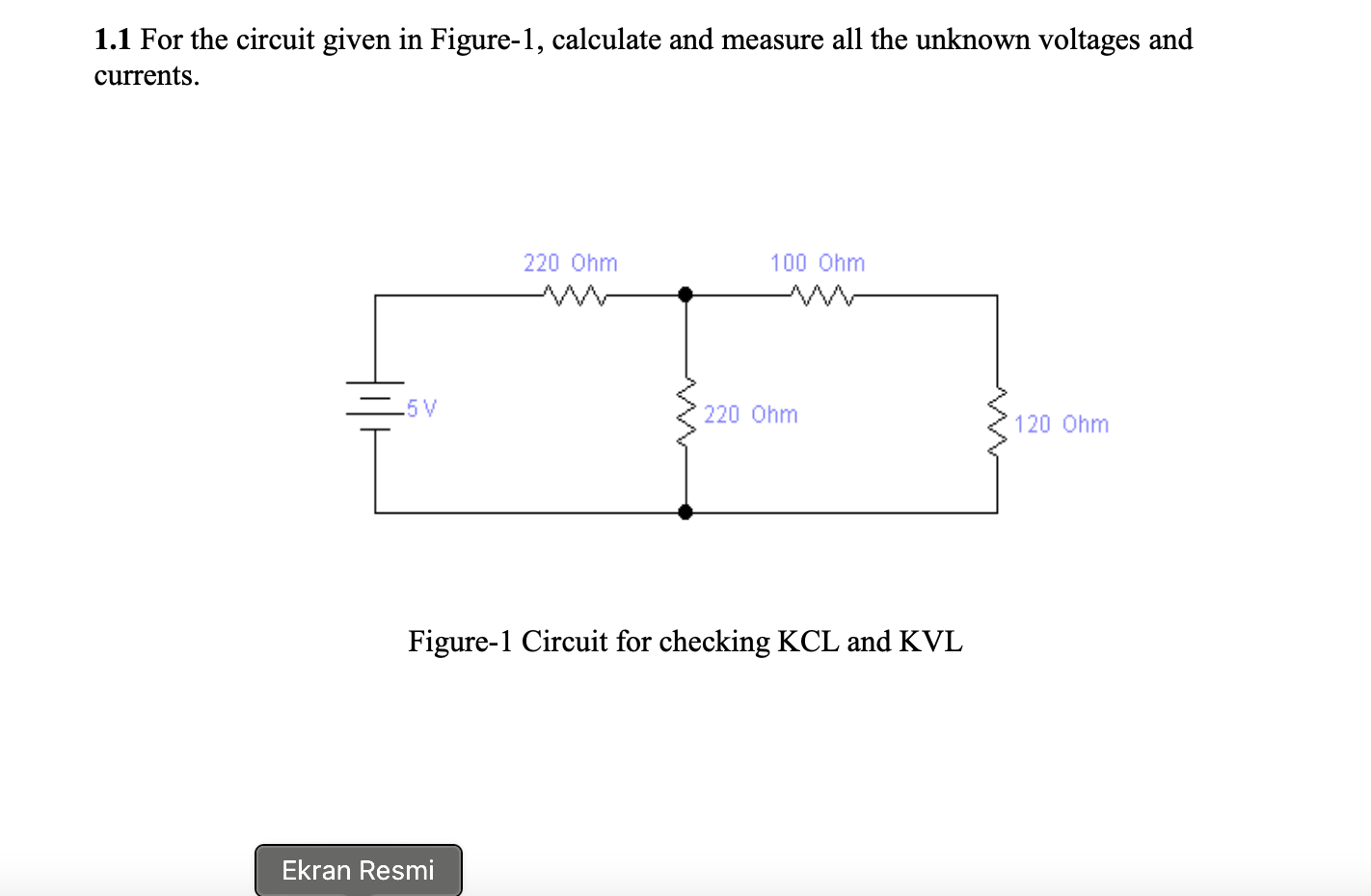Solved 1.1 For the circuit given in Figure-1, calculate and | Chegg.com