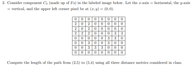 Solved 2. Consider component C3 (made up of 3's) in the | Chegg.com