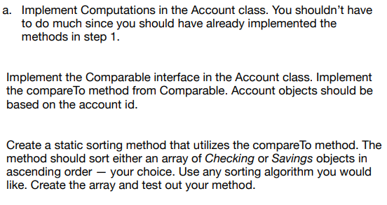 package lab10; public abstract class Account | Chegg.com
