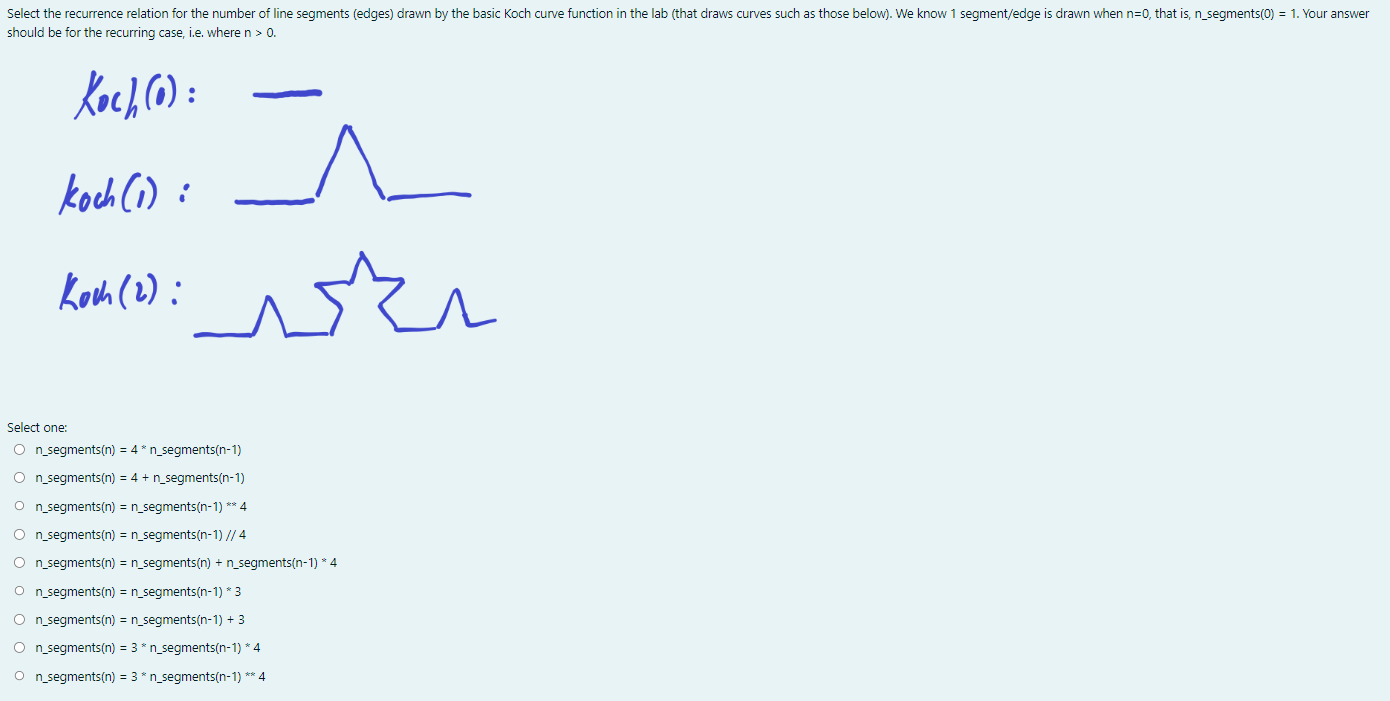Solved should be for the recurring case, i.e. where n>0. | Chegg.com