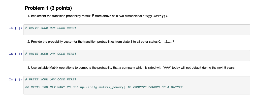 Solved Background: In mathematical finance, Markov chains | Chegg.com