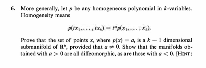 Solved 6. More generally, let p be any homogeneous | Chegg.com
