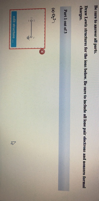 Solved Be sure to answer all parts. Draw Lewis structures | Chegg.com