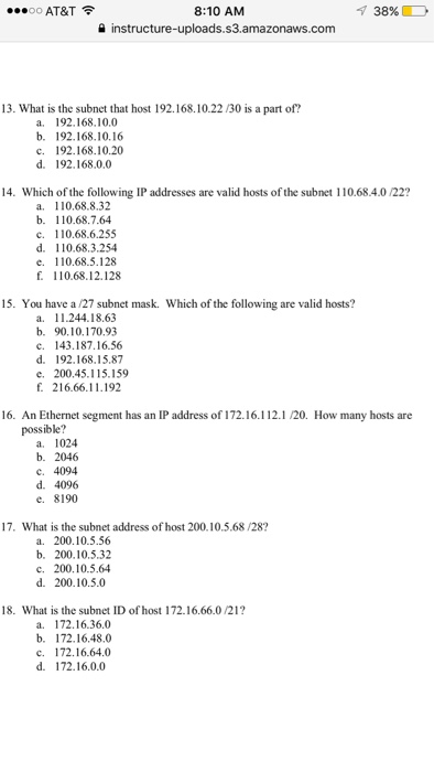 Solved 38% D 8:10 AM instructure-uploads.s3.amazonaws.com | Chegg.com