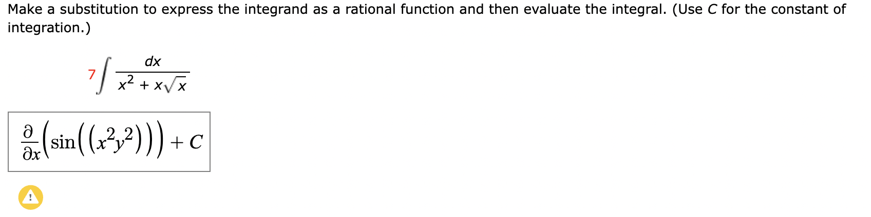Solved Make a substitution to express the integrand as a | Chegg.com