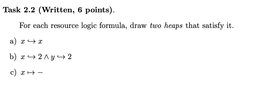 Solved Task 2.2 (Written, 6 points).For each resource logic | Chegg.com Solved Task 2.2 (Written, 6 points).For each resource logic | Chegg.com