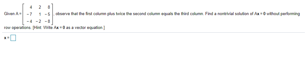 Solved Describe the possible echelon forms of the following | Chegg.com