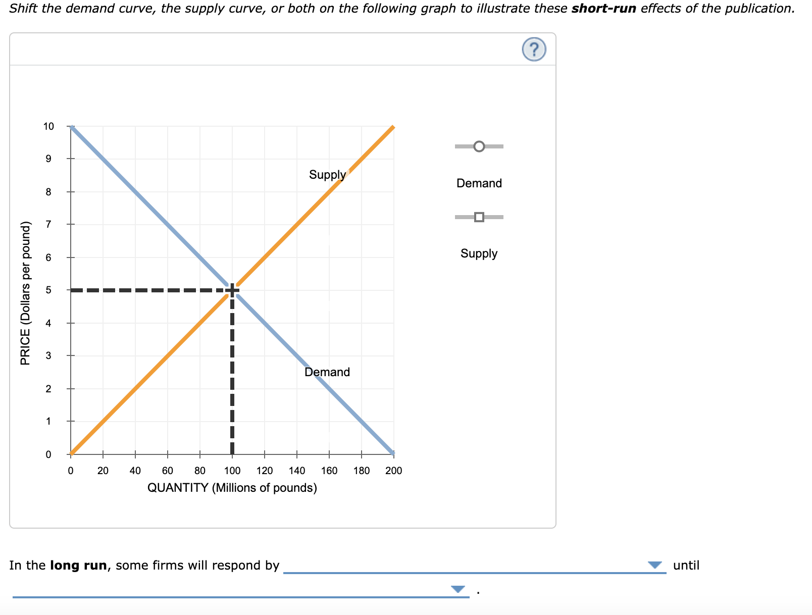 Solved graph to illustrate both the short-run effects o | Chegg.com