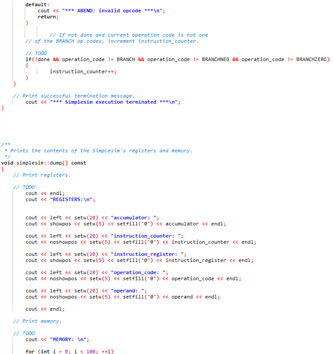 Solved Can someone fix my C++ code so that it matches the | Chegg.com