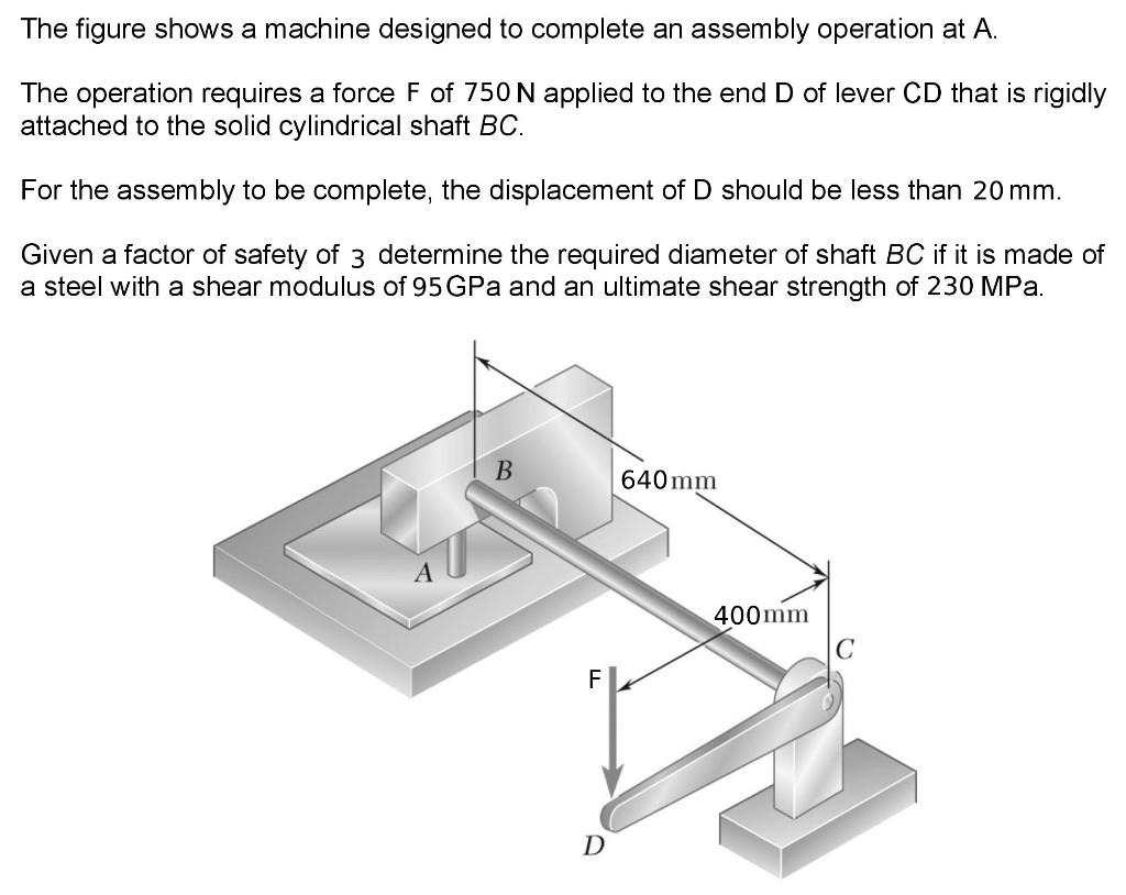 Solved The figure shows a machine designed to complete an | Chegg.com