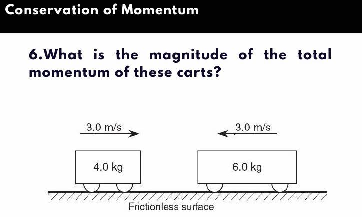 Solved Conservation of Momentum 6.What is the magnitude of | Chegg.com