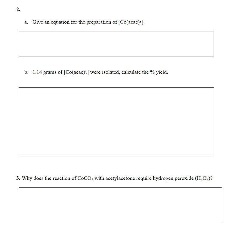 Solved EXPERIMENTAL Preparation of | Chegg.com