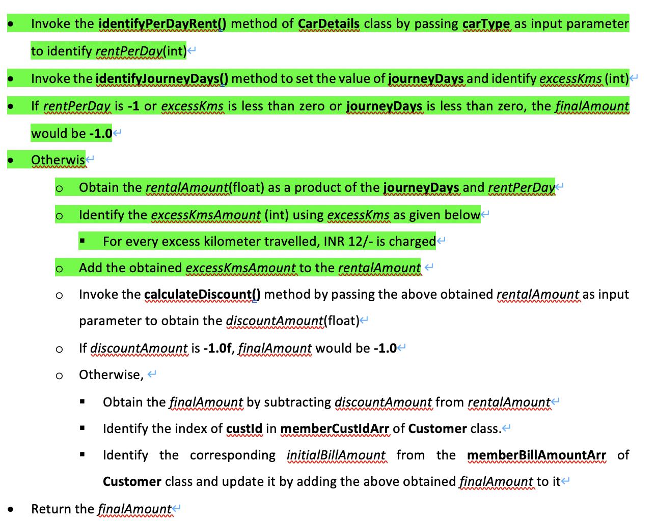 Solved package javaquestion; public class CarRental extends | Chegg.com