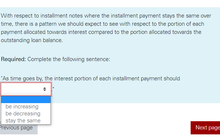 Solved With respect to installment notes where the | Chegg.com