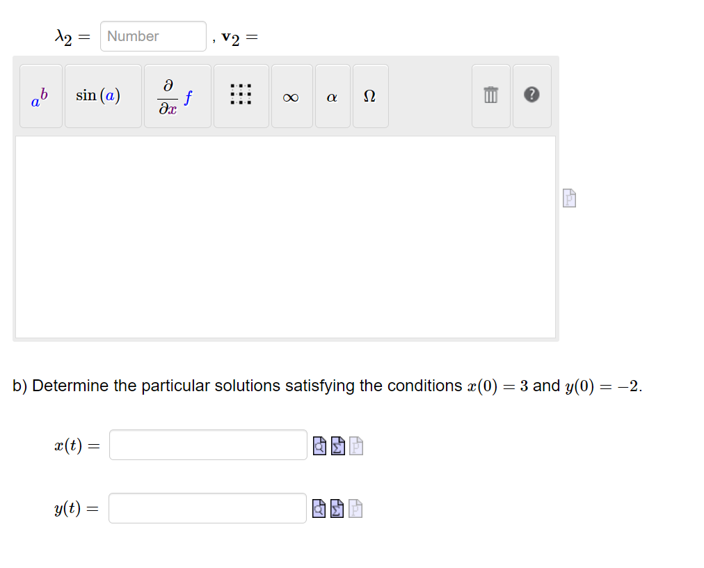 Solved Consider the following system of differential | Chegg.com