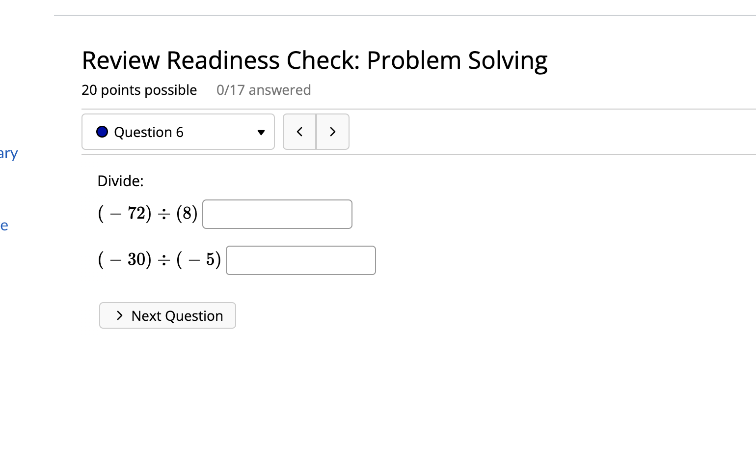 Solved Review Readiness Check: Problem Solving 20 points | Chegg.com