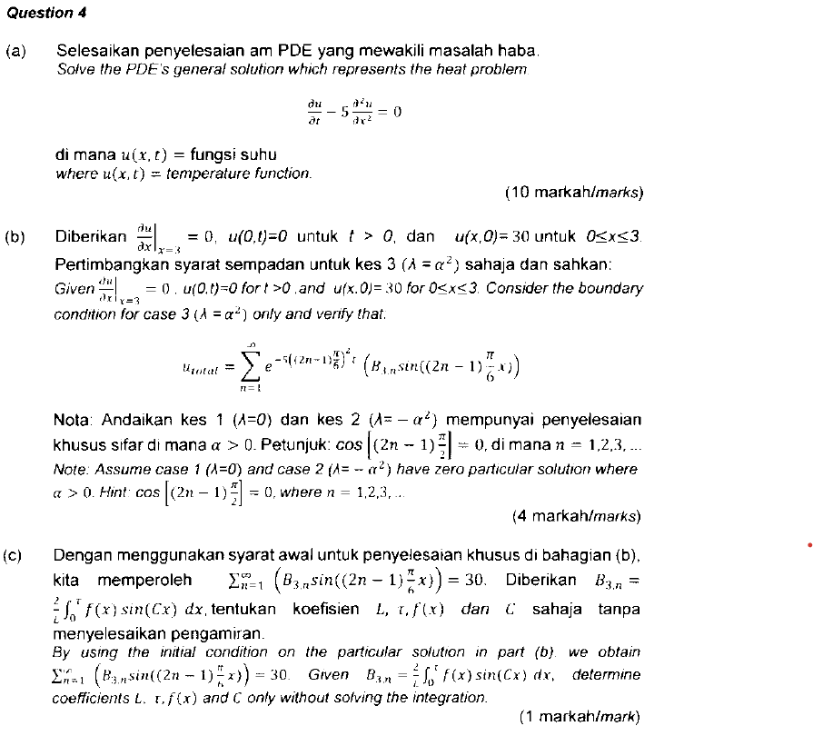 Solved Selesaikan penyelesaian am PDE yang mewakili masalah | Chegg.com