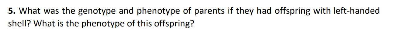 Solved Non-mendelian inheritance Specific solution please 5) | Chegg.com
