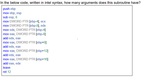 Solved In the below code, written in intel syntax, how many | Chegg.com