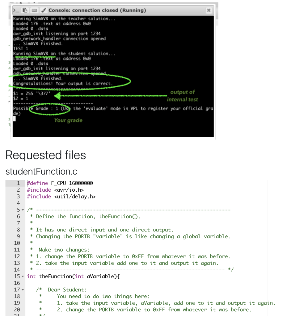 Solved Virtual Programming Lab will call your | Chegg.com