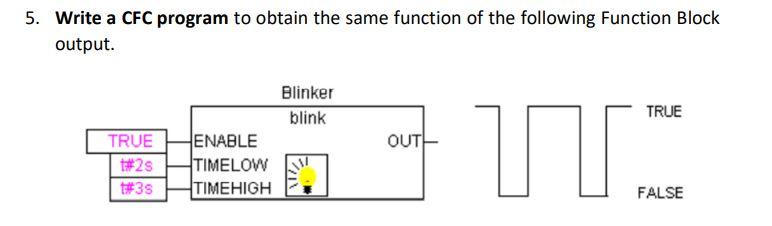 Solved 5. Write a CFC program to obtain the same function of | Chegg.com