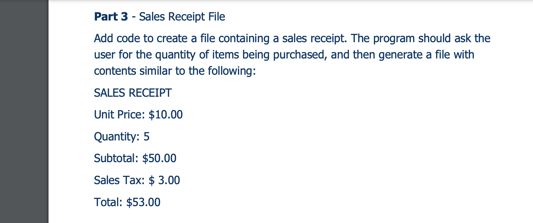Solved Part 1 Retailitem Class Write A Class Named 
