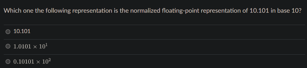 Solved Which one the following representation is the | Chegg.com