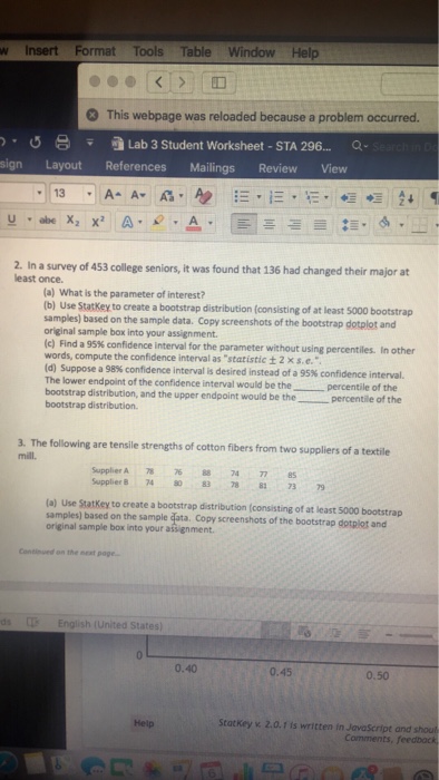 Solved w Insert Format Tools Table Window Help 8 This | Chegg.com