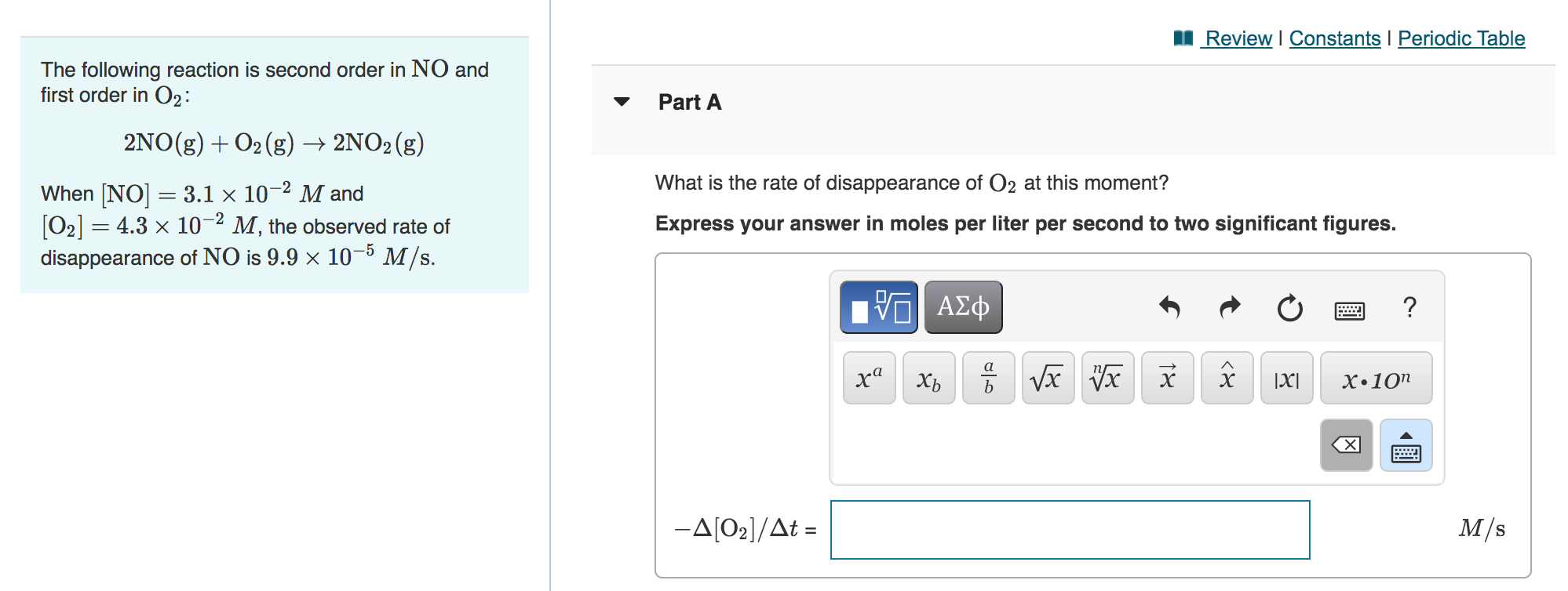 Solved Review | Constants Periodic Table The following | Chegg.com