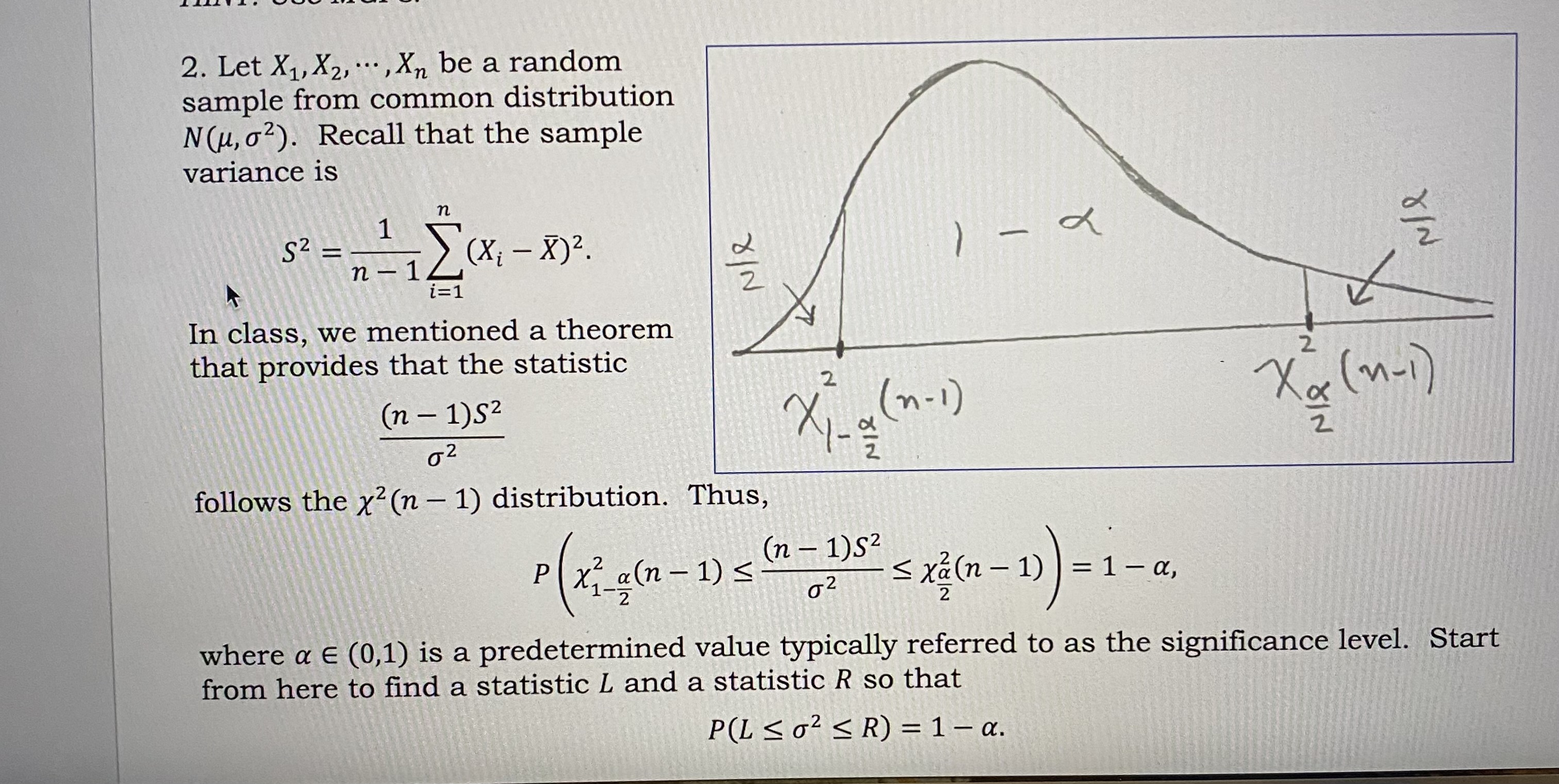 Solved 2. Let X1,X2,⋯,Xn be a random sample from common | Chegg.com