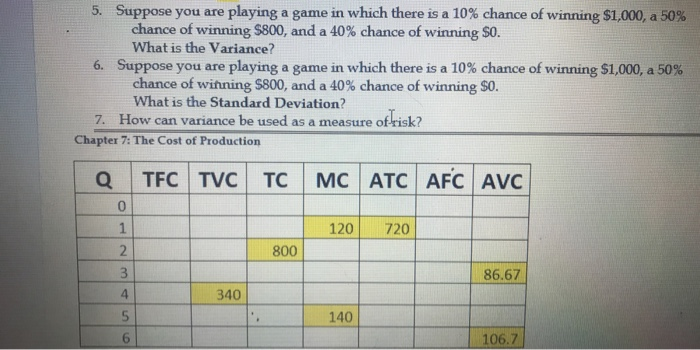 Solved 5. Suppose you are playing a game in which there is a | Chegg.com