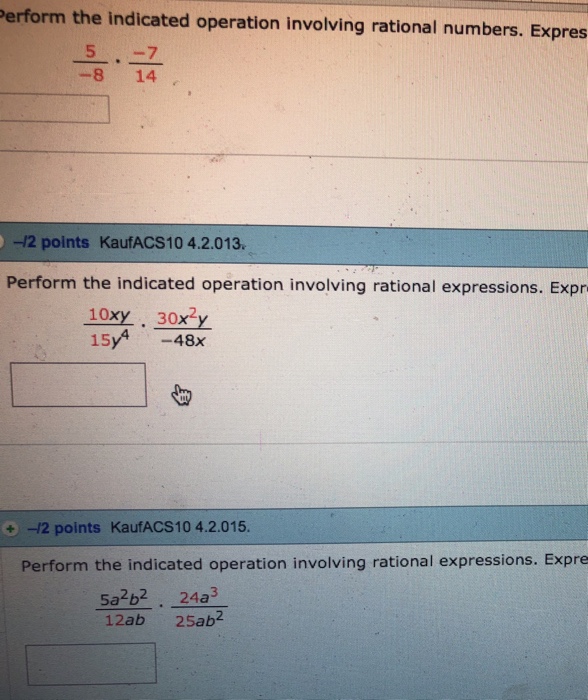 Solved erform the indicated operation involving rational | Chegg.com Solved erform the indicated operation involving rational | Chegg.com