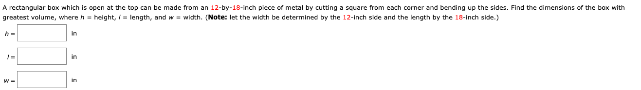 Solved A rectangular box which is open at the top can be | Chegg.com