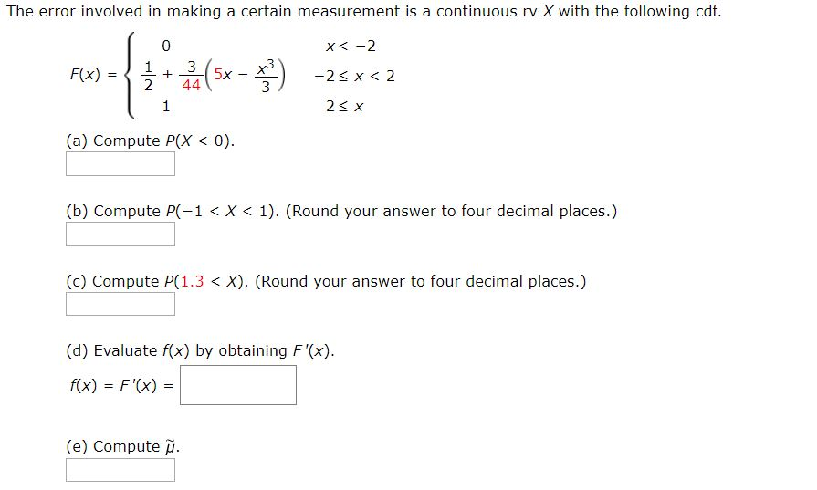 Solved The error involved in making a certain measurement is | Chegg.com