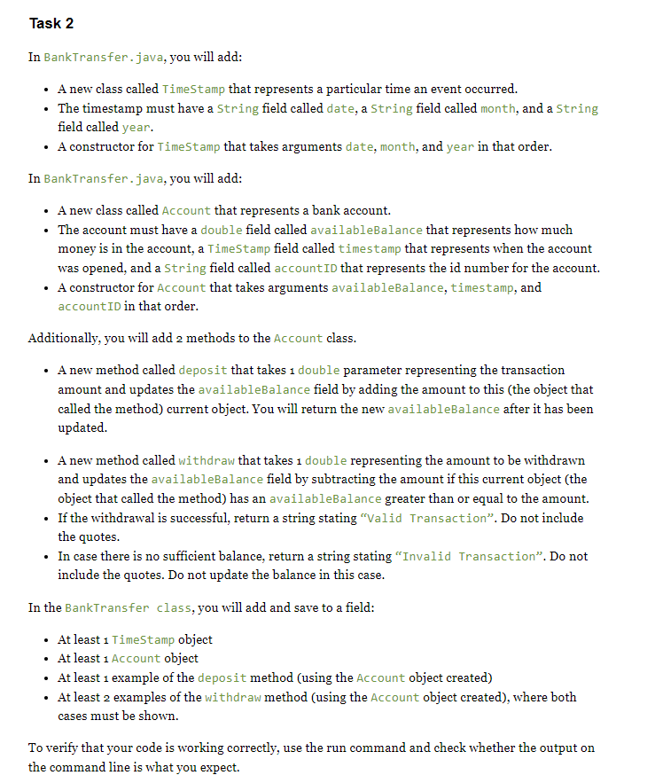 Solved Task 1 - Geometry In the Line class in Line.java, you | Chegg.com