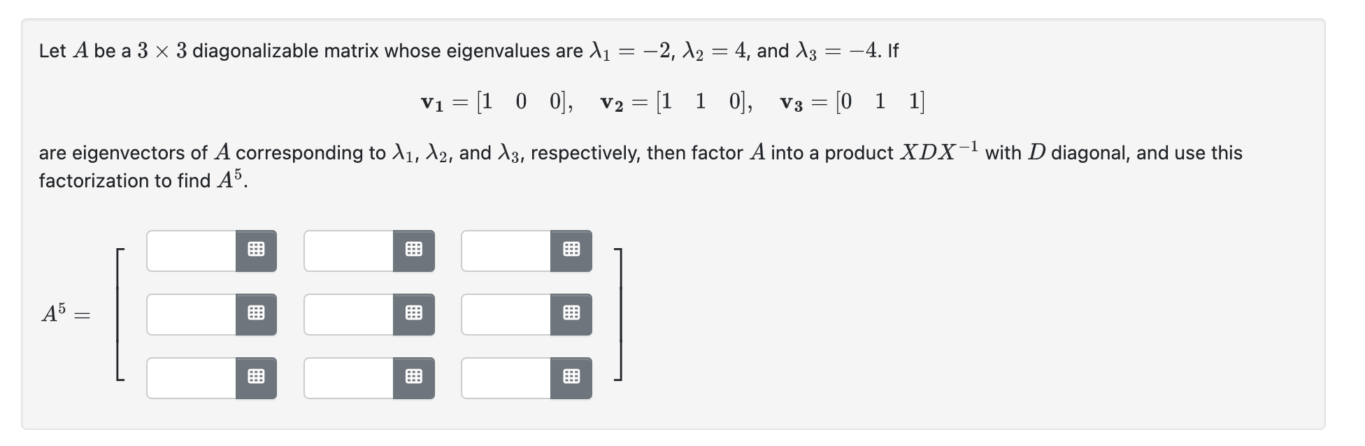 Solved Let A be a 3×3 diagonalizable matrix whose | Chegg.com