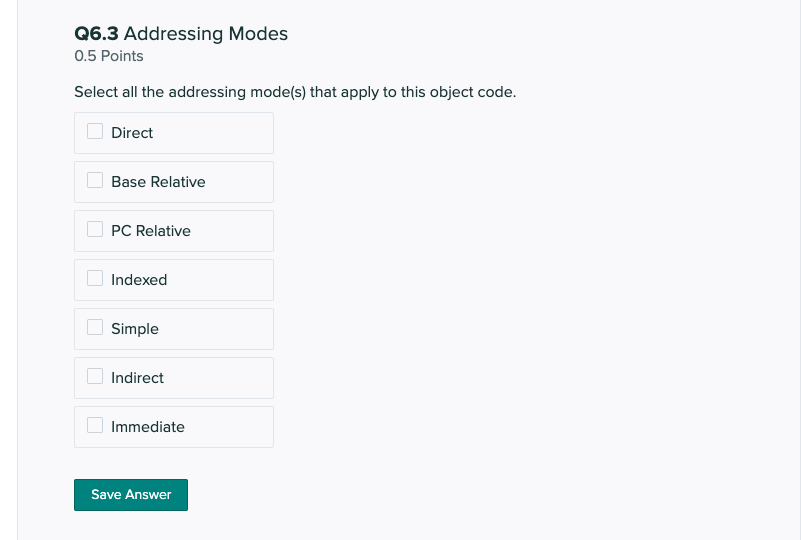 Solved Q6 Interpret SIC/XE Object Code 1.5 Points For the | Chegg.com