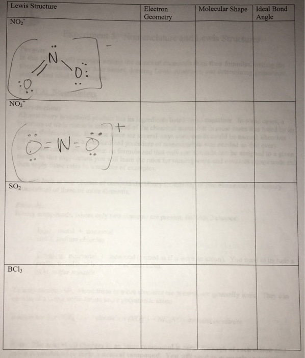Solved PART B: Lewis Structures In the table provided, draw | Chegg.com