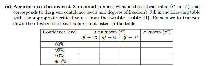 Solved (a) Accurate to the nearest 3 decimal places, what is | Chegg.com