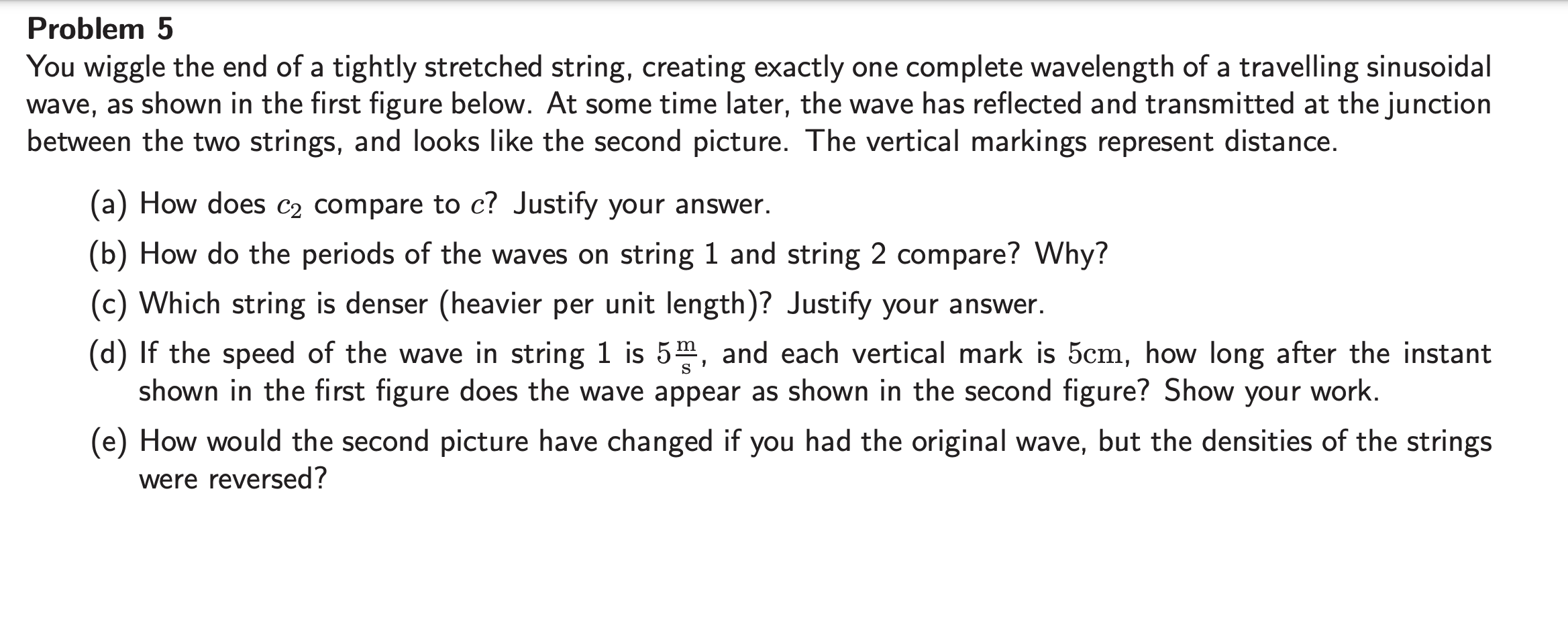 Solved You wiggle the end of a tightly stretched string, | Chegg.com