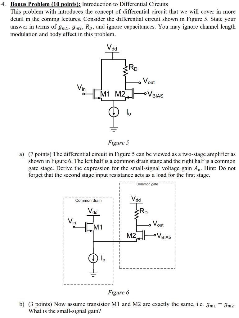 Solved 4. Bonus Problem (10 points): Introduction to | Chegg.com