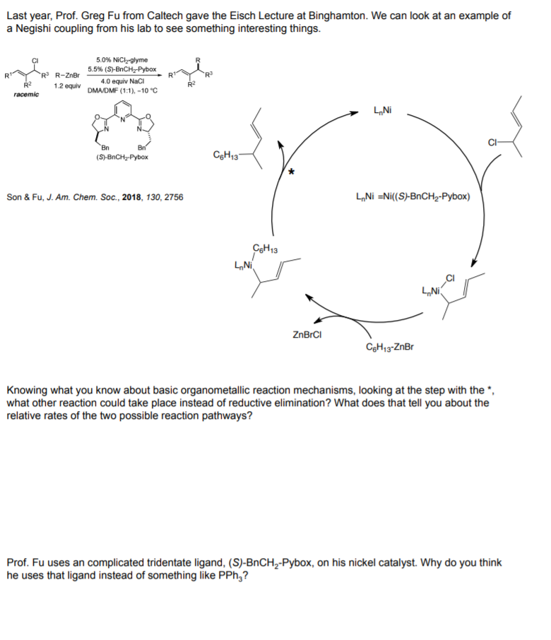 Solved Last year, Prof. Greg Fu from Caltech gave the Eisch | Chegg.com