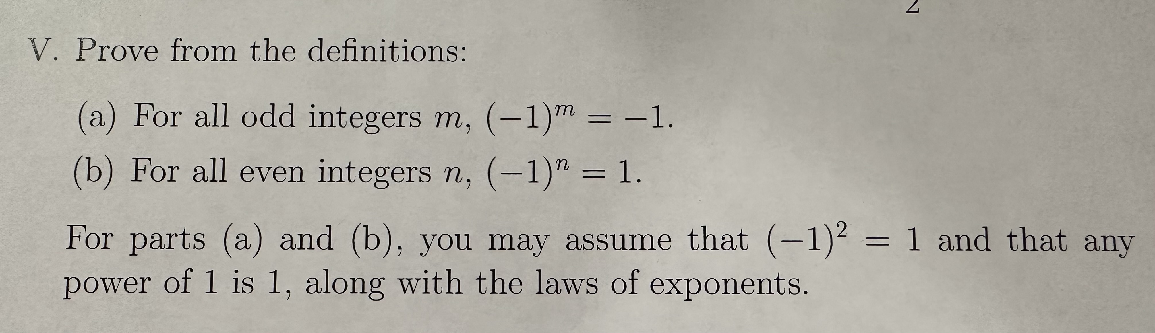 Solved Note That An Odd Integer Is 2k1 And An Even Integer 