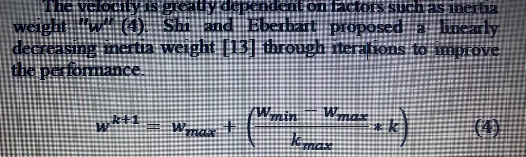 Solved Improve the inertia weight equation per these | Chegg.com