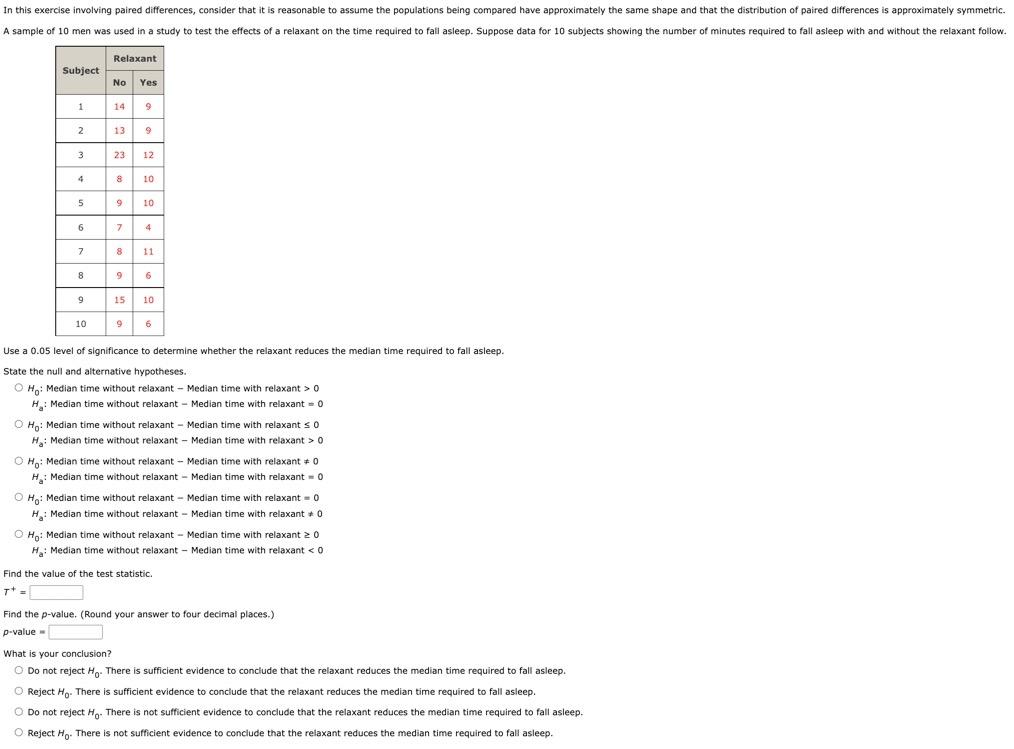 Solved Use a 0.05 level of significance to determine whether | Chegg.com