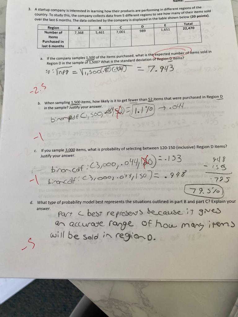 Solved 3. A startup company is interested in learning how | Chegg.com