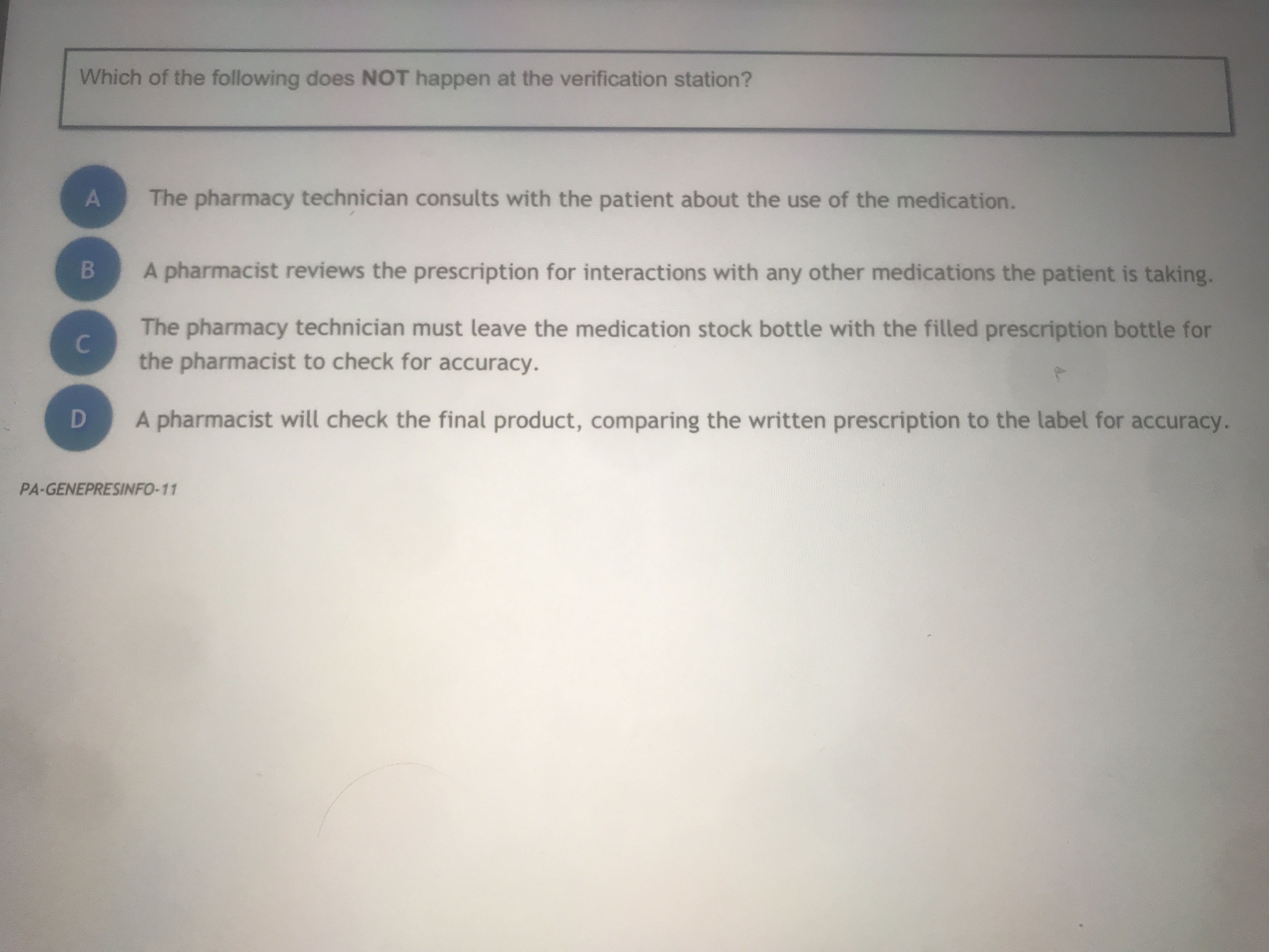 Solved Which of the following does NOT happen at the | Chegg.com