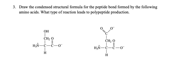 Solved 3. ﻿Draw the condensed structural formula for the | Chegg.com