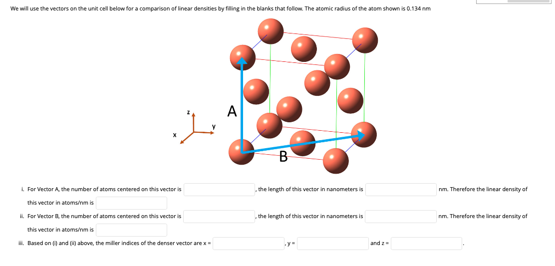 Solved We will use the vectors on the unit cell below for a | Chegg.com