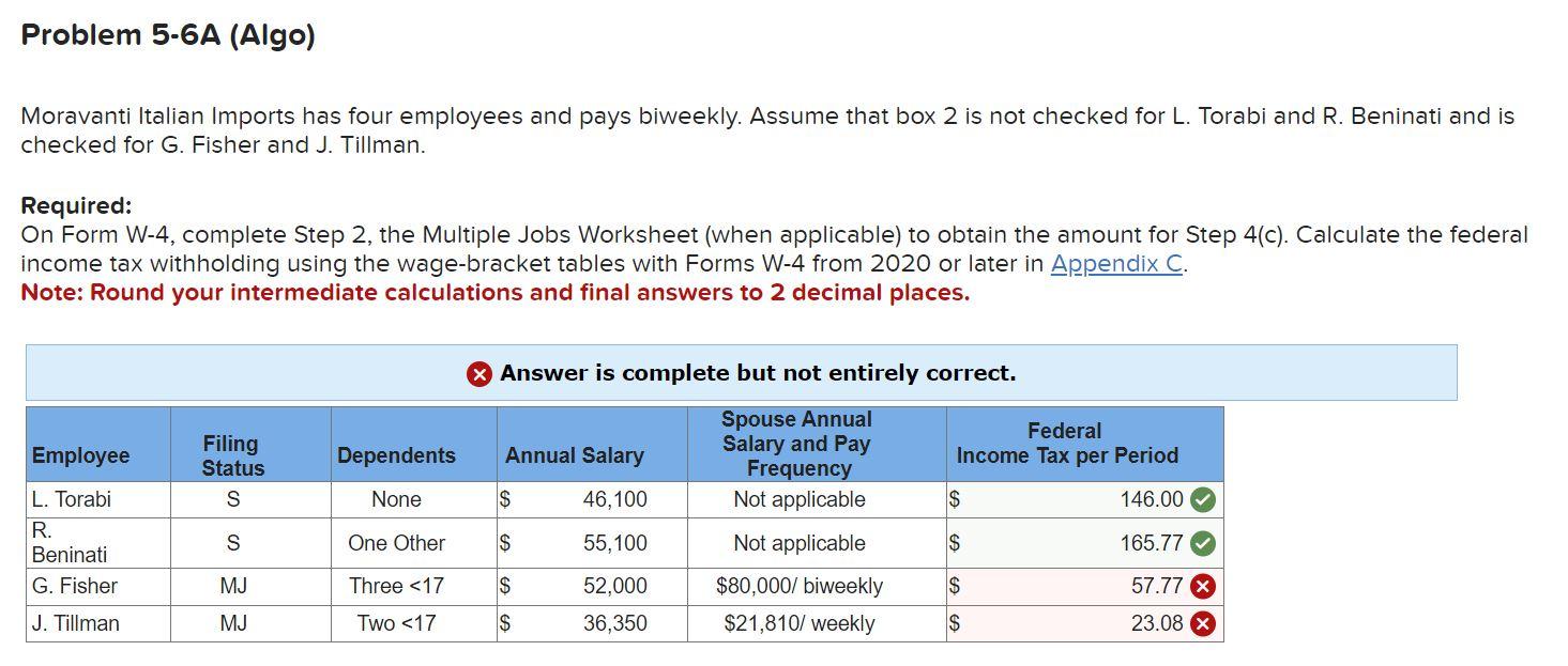 Hi, please help. how to find the federal tax | Chegg.com